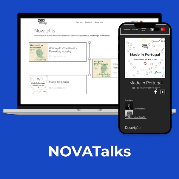 NOVATalks: Student Club Website | Pedro Almeida